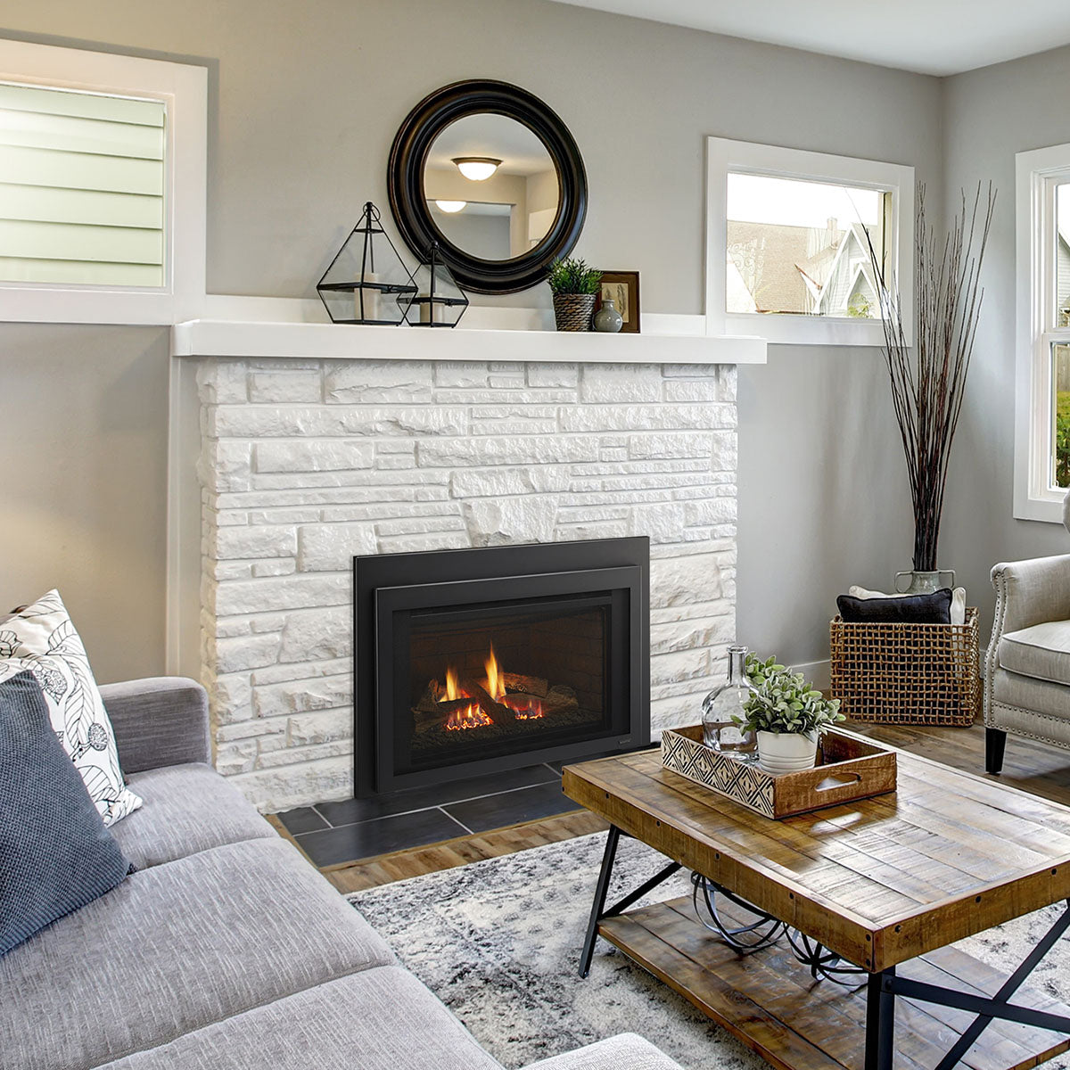 Majestic Jasper 30 Direct Vent Gas Fireplace Insert with IPI ignition ...